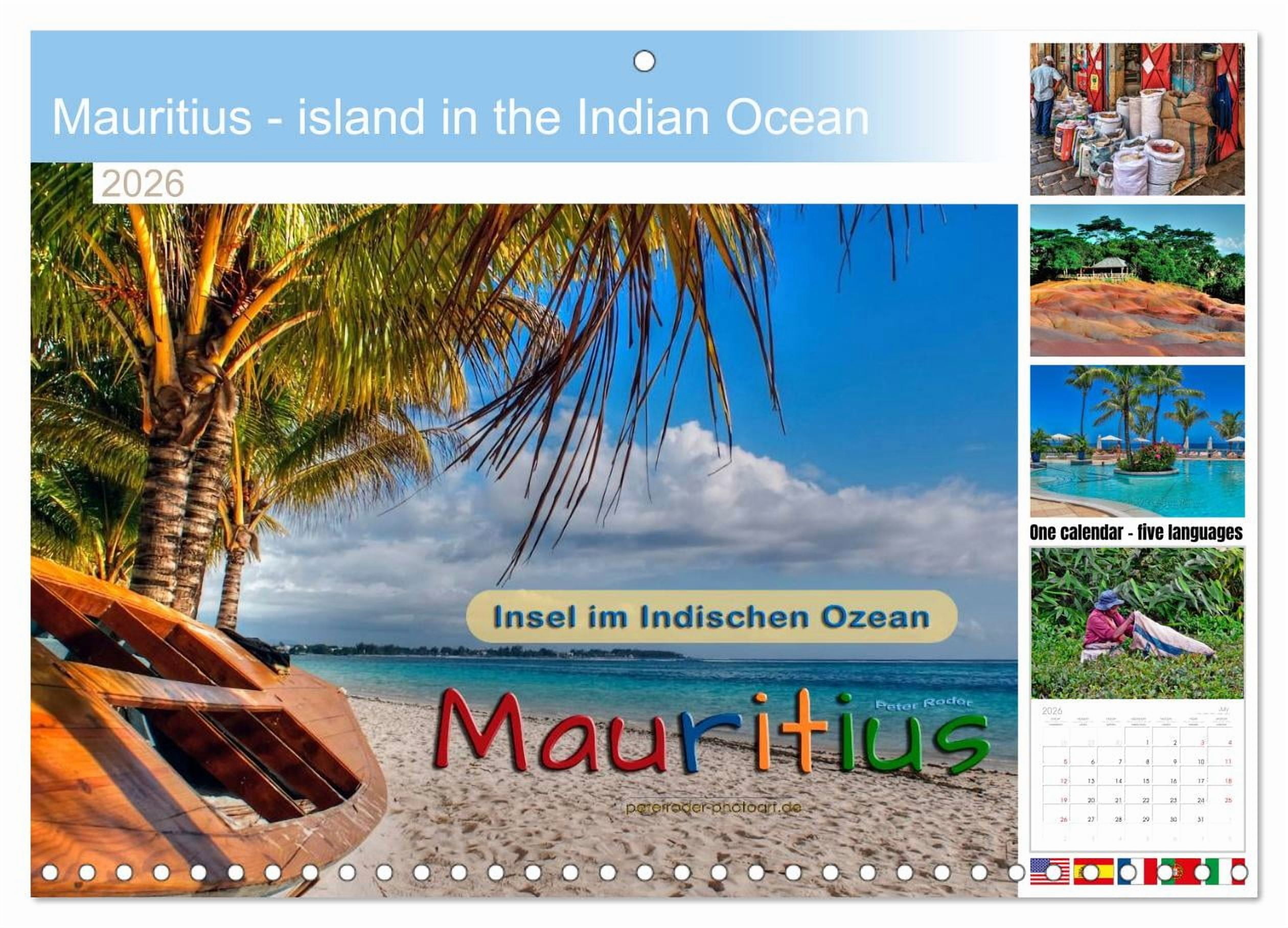 Mauritius - island in the Indian Ocean (Monthly Wall Calendar 2026 16.5 ...