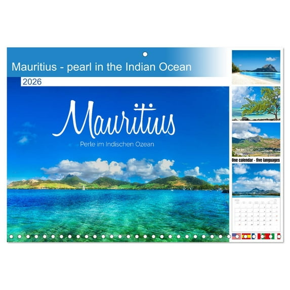 Mauritius - pearl in the Indian Ocean (Monthly Wall Calendar 2026 16.5 ...