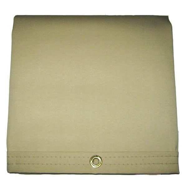 Mauritzon Heavy Duty Tarp, 4 ft x 7 ft 9 in, 20 Mil, Tan, Vinyl IHT-10 ...