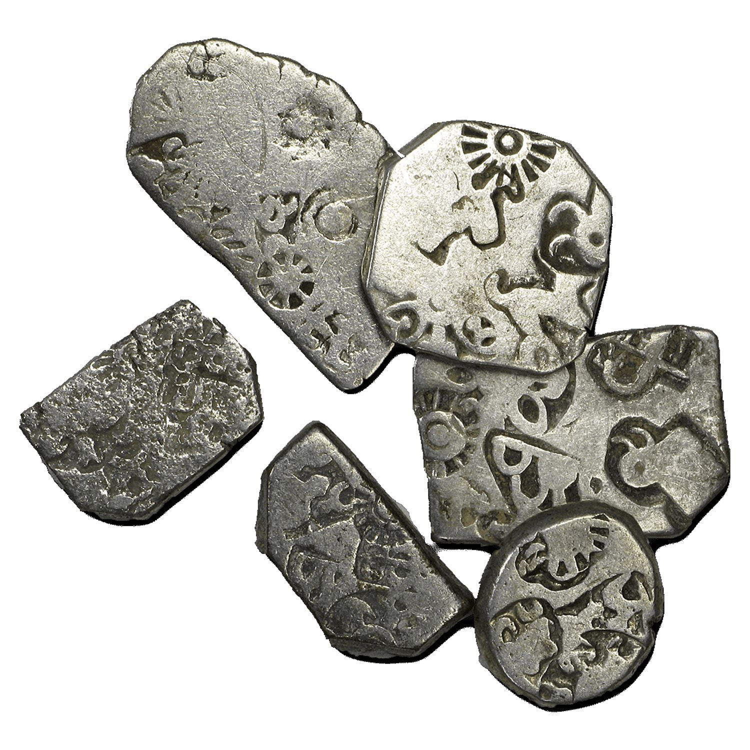 Mauryan Empire Fine Silver Karshapana Coin (322-185 BC) - Walmart.com