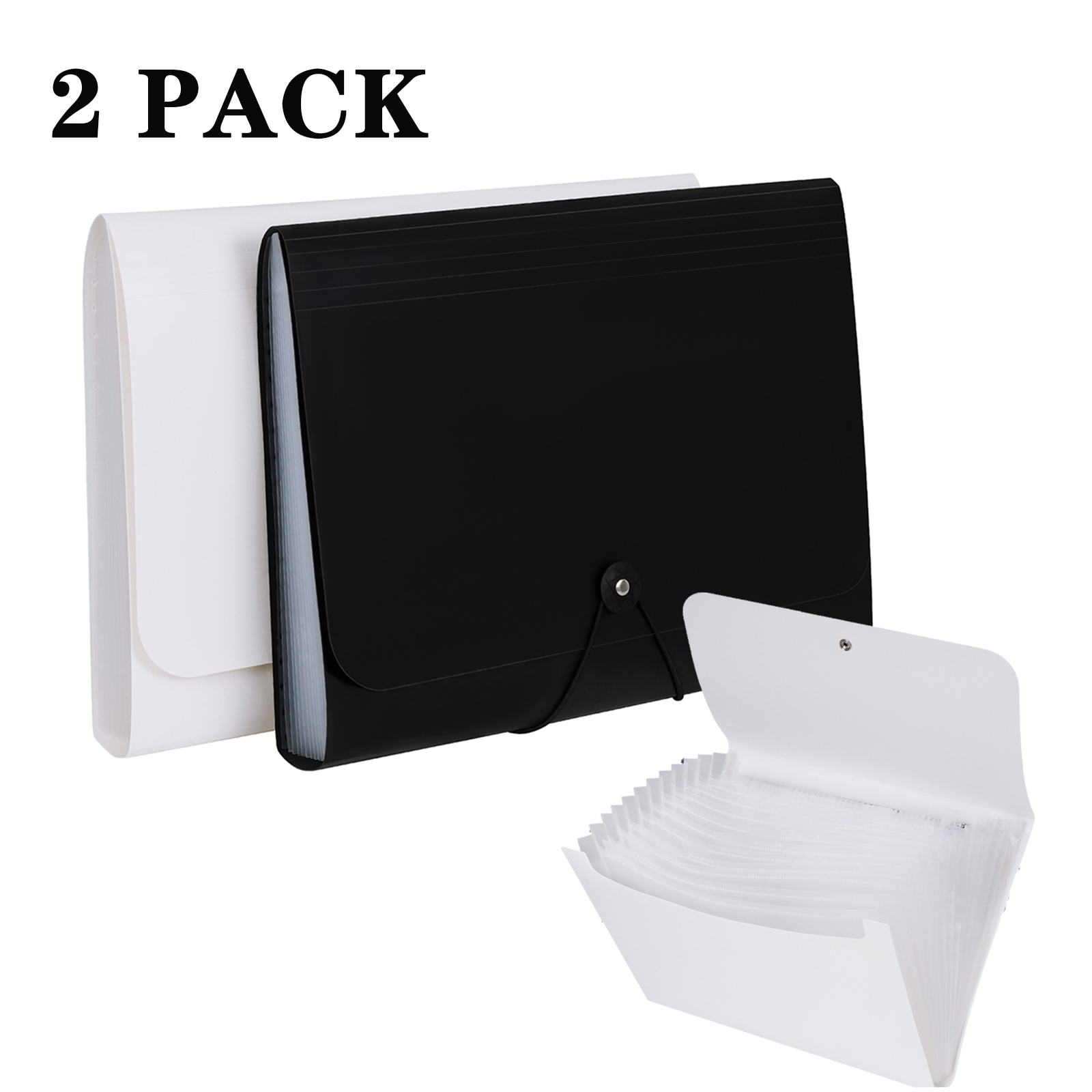 BAZIC 2 Pockets Poly Folder, Bubble Portfolio Document Folders, 6-Pack ...