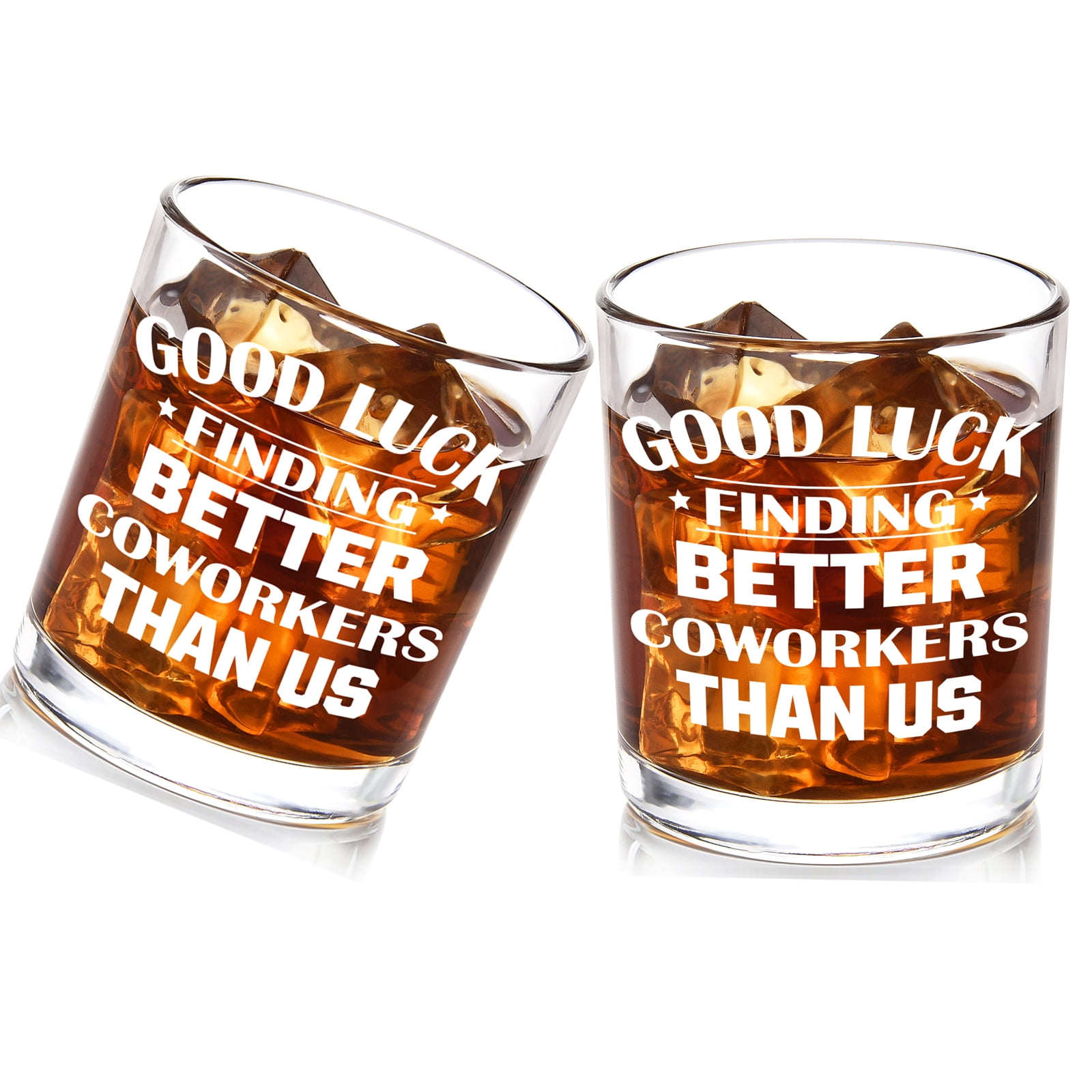 Maustic Old Fashioned Whiskey Glass, Good Luck Drinking Glasses, Ideal ...