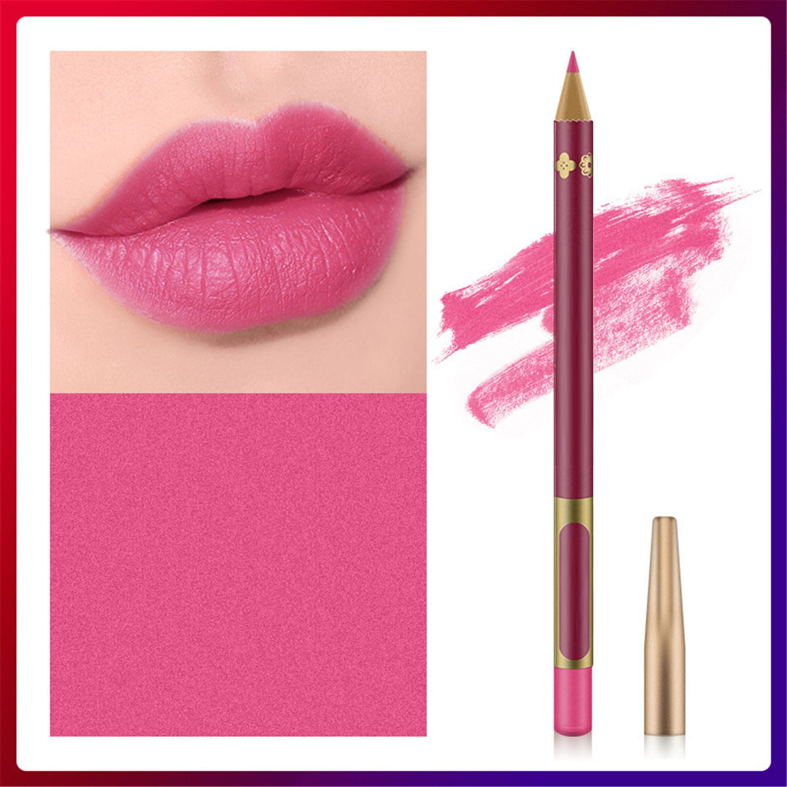Mauve Lipstick And Liner Small Lipstick Korean Lip Gloss Peach 90s ...