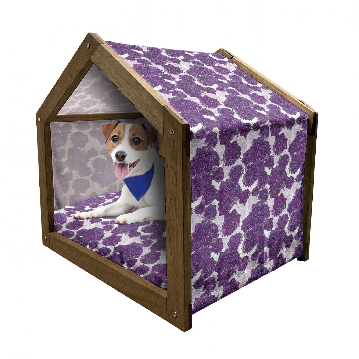 Mauve Pet House, Unusual Vivid Allium Flower Petals Design Abstract ...