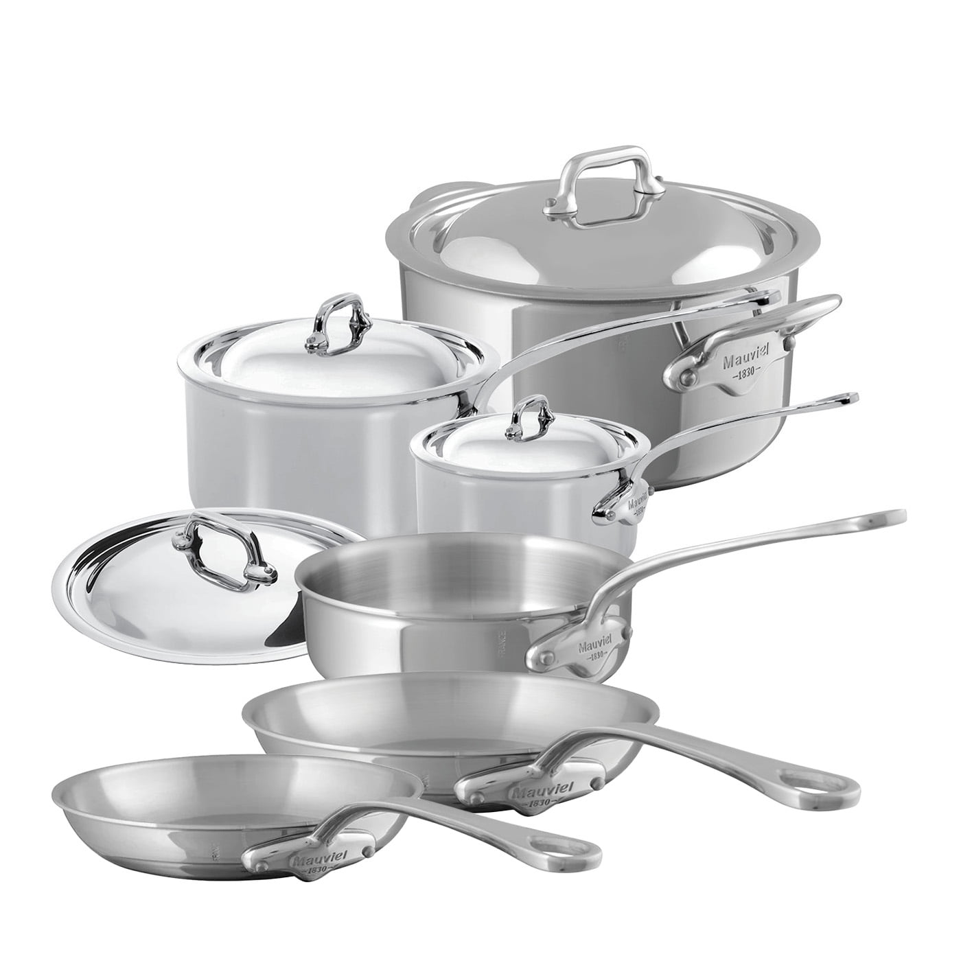 Mauviel M'Cook Stainless Steel 10 Piece Cookware Set - Walmart.com