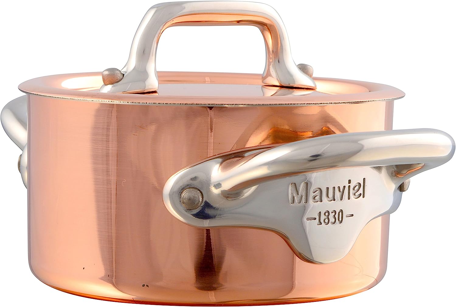 Mauviel M'Minis 1 mm Copper & Stainless Steel Mini Stewpan With Lid And ...