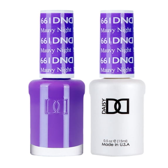 Mauvy Night #661 & Matching Polish Set - DND Gel & Lacquer - Walmart.com
