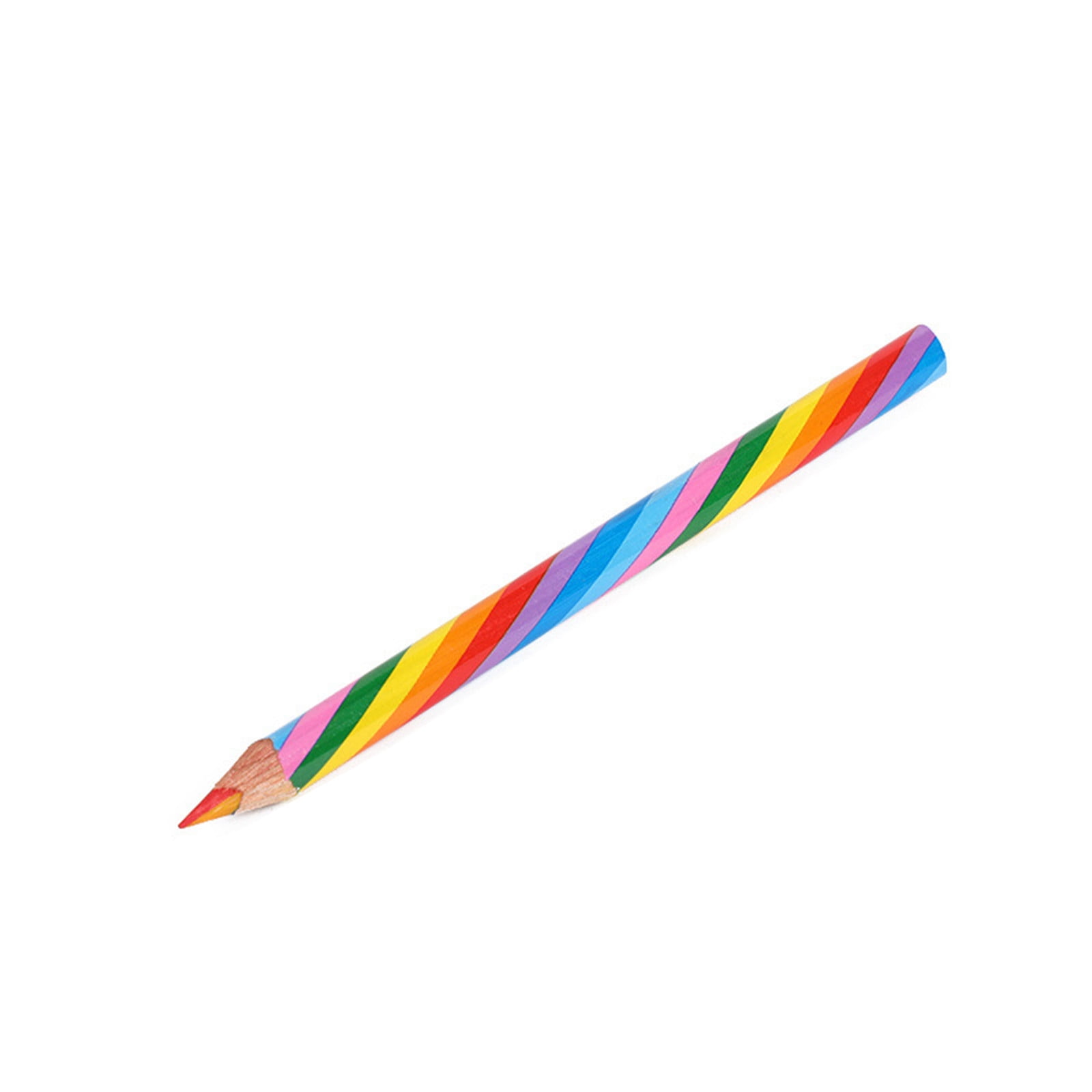 Mauxuk 4-in-1 Rotating Colored Pencil Set with Sharpener, Wooden ...