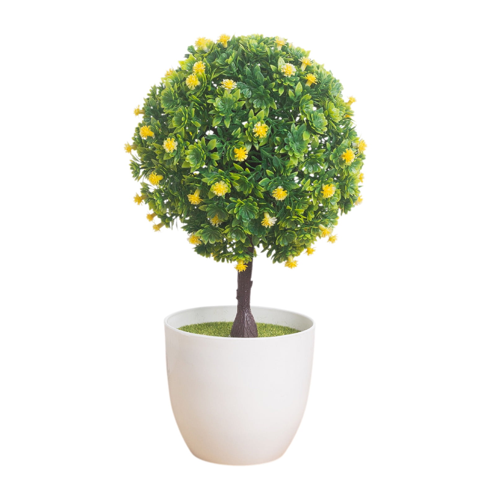 Mauxuk Artificial Flowers Bouquet Fake Potted Plants Plastic Home Decor ...