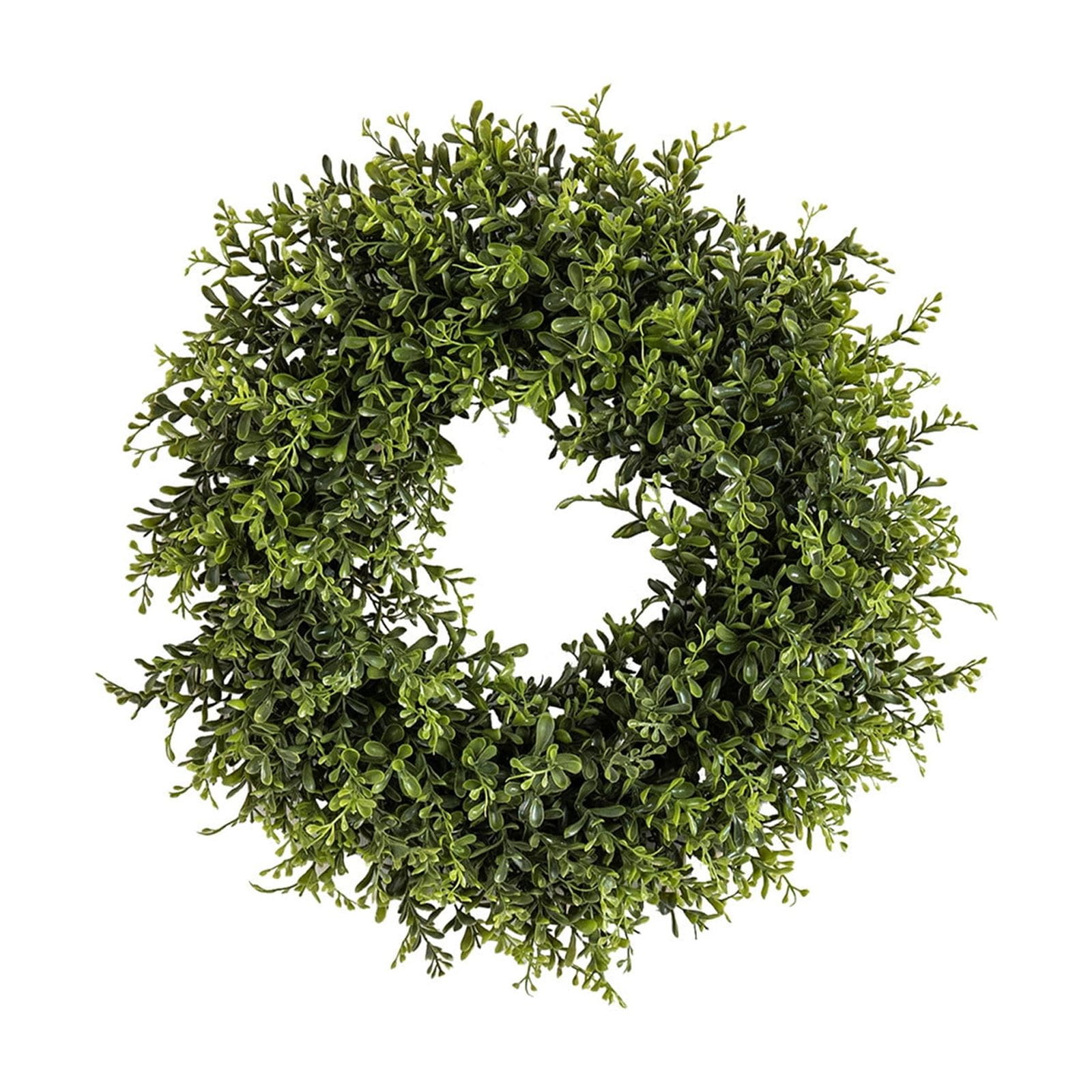 Mauxuk Artificial Garland Green Plant Milan Leaf - Realistic Plastic ...