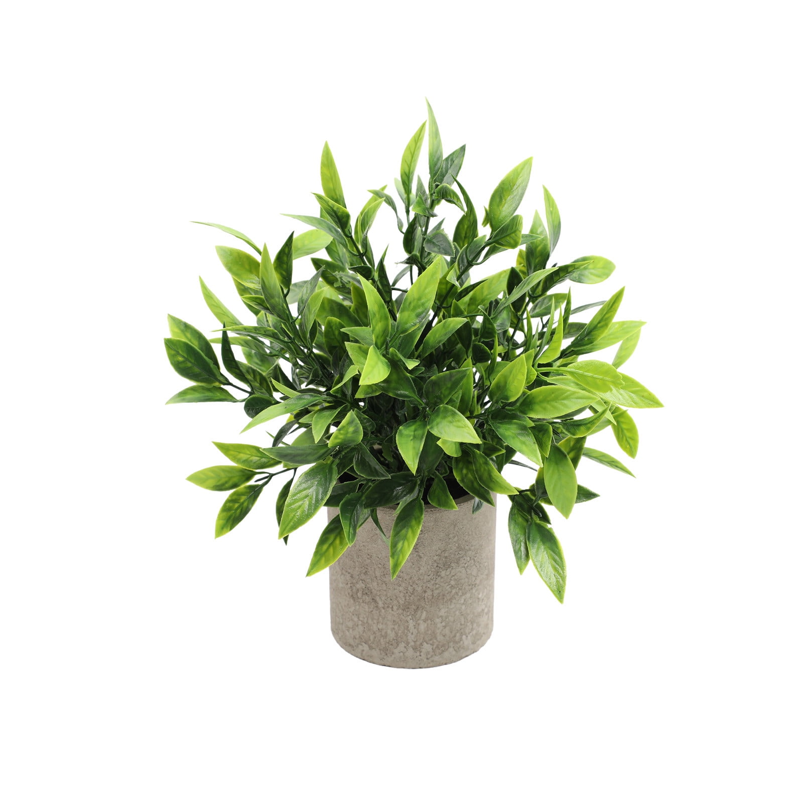 Mauxuk Artificial Green Plants Potted Fake Plastic Plant for Home ...