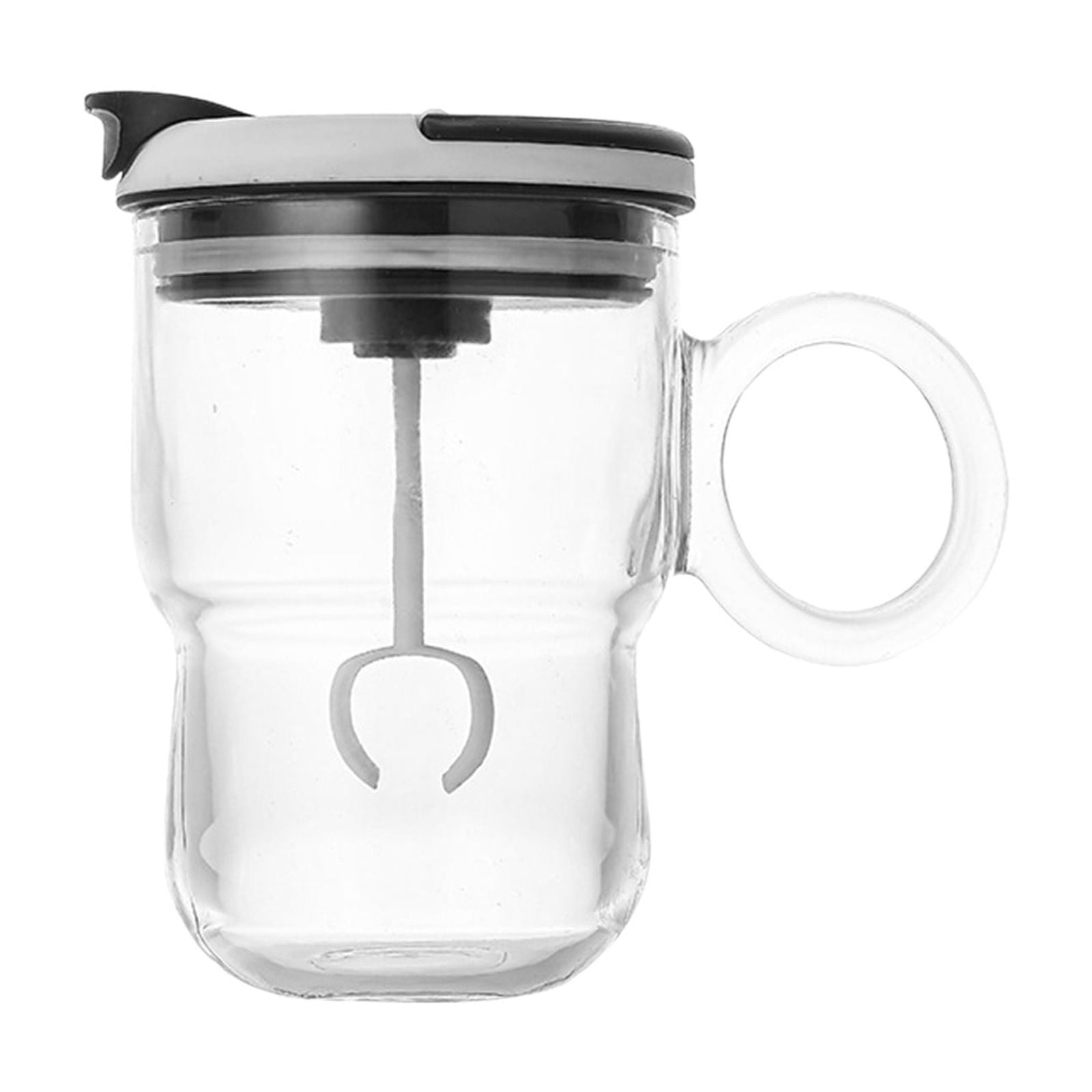 Mauxuk Auto-Stirring Smart Mixing Cup, 9.5oz Glass Coffee Bottle, Type ...