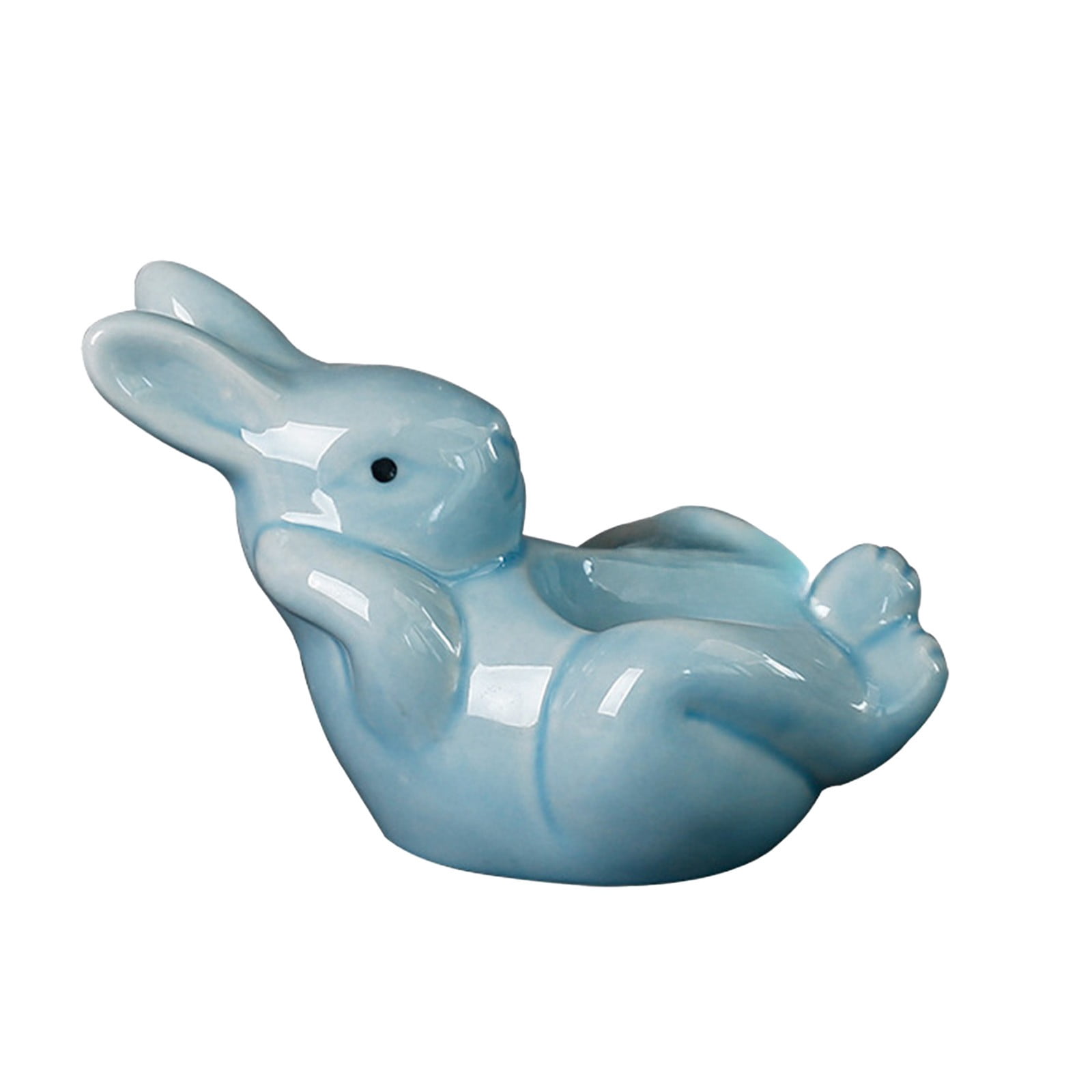 Mauxuk Ceramic Breakfast Tray Cute Animal Design - Elegant Blue Serving ...