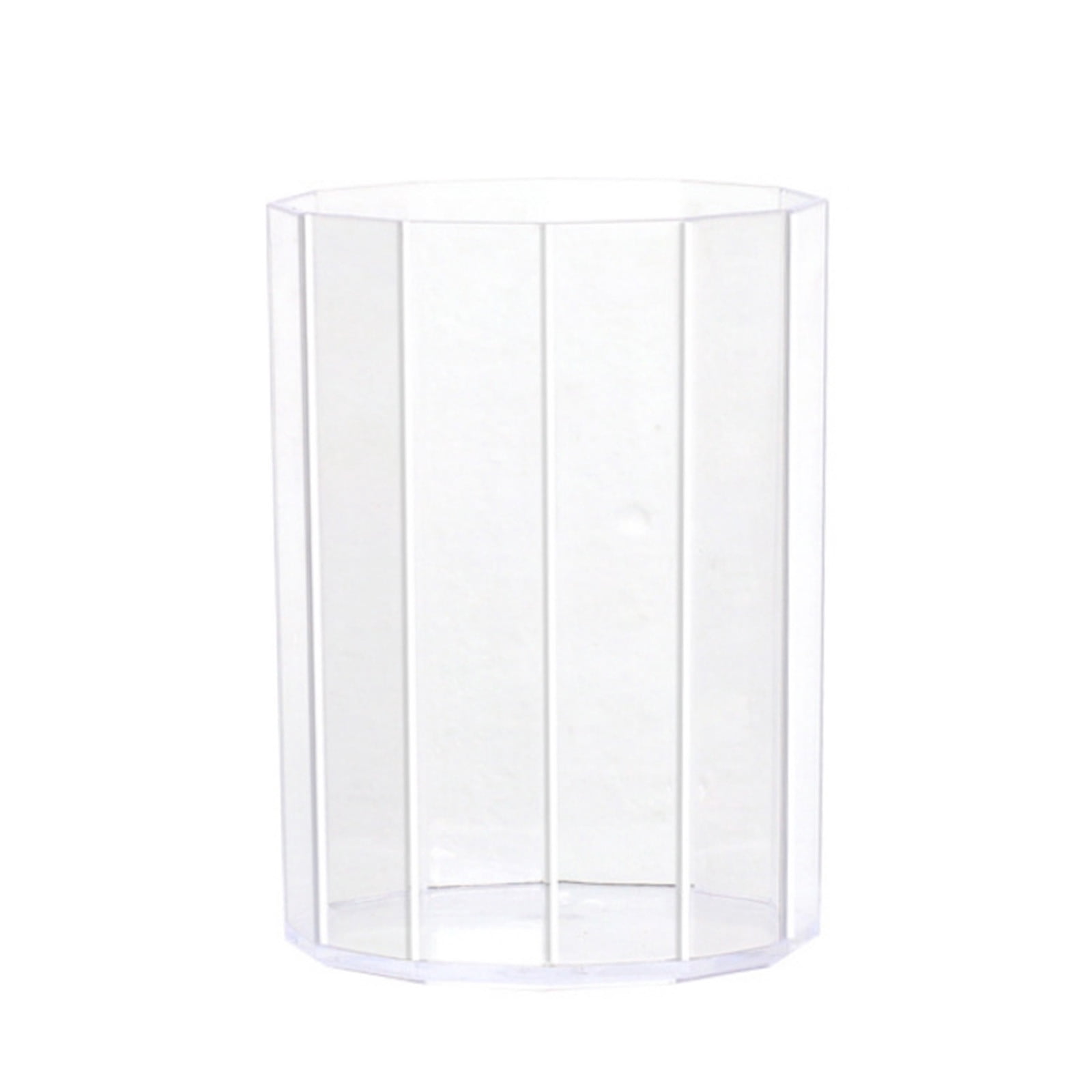 Mauxuk Clear Plastic Pen Holder & Cosmetic Brush Organizer - Stackable ...
