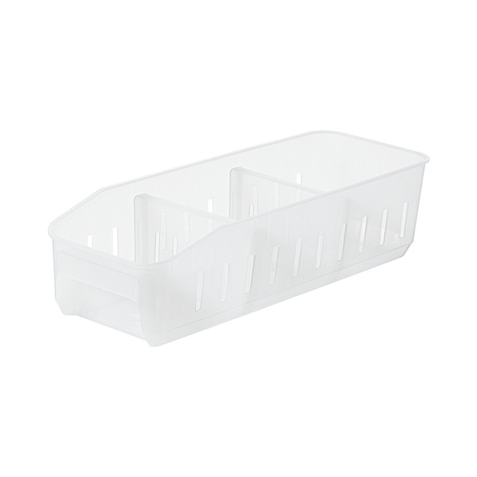 Mauxuk Clear Plastic Storage Bins with Partitions - Kitchen & Pantry ...