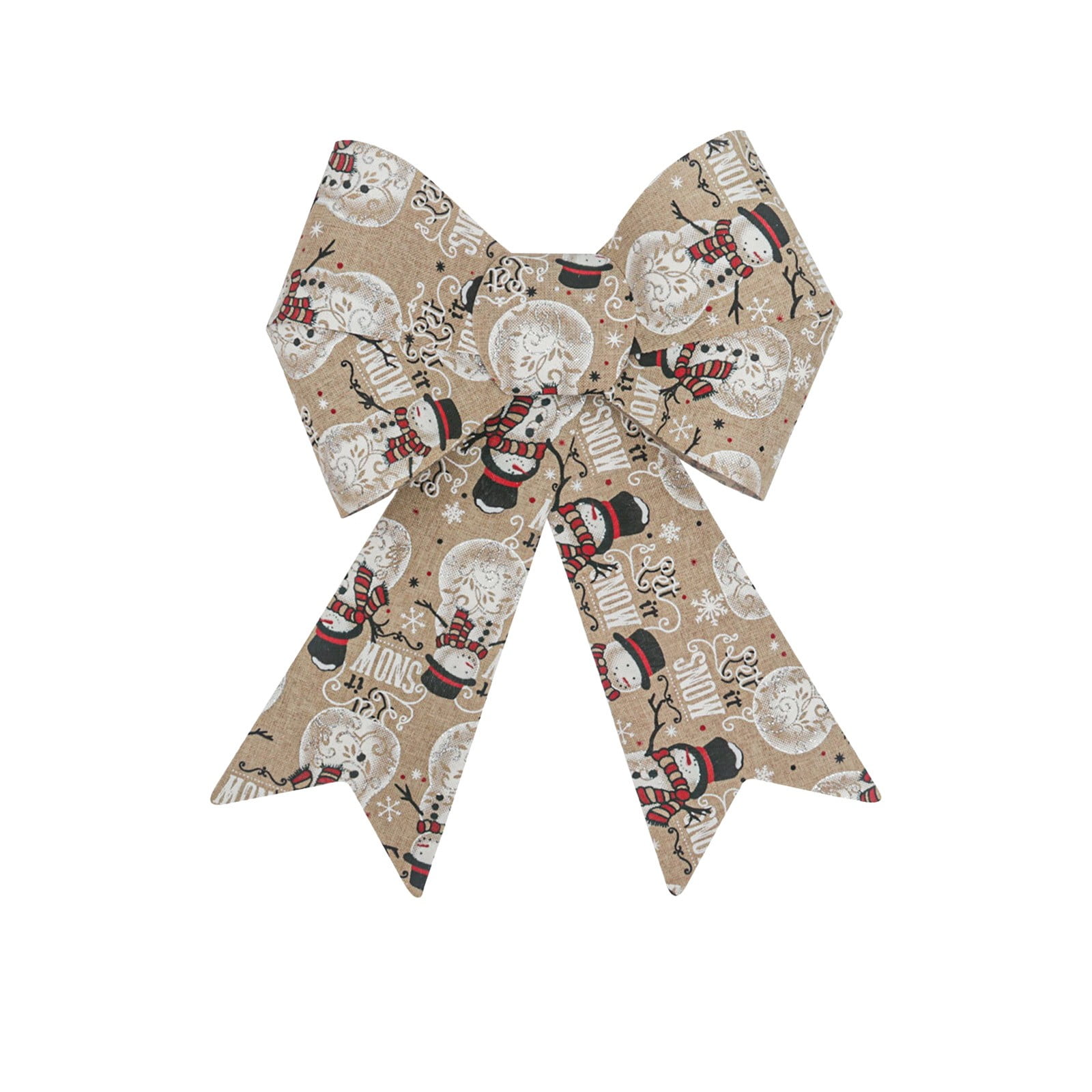 Mauxuk Festive Christmas Bow Decorations - Premium PVC Holiday Bow for ...