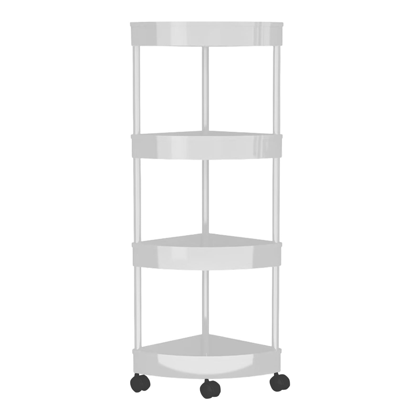Mauxuk Four Layer Movable Corner Rack - Triangular Space Saver Storage ...