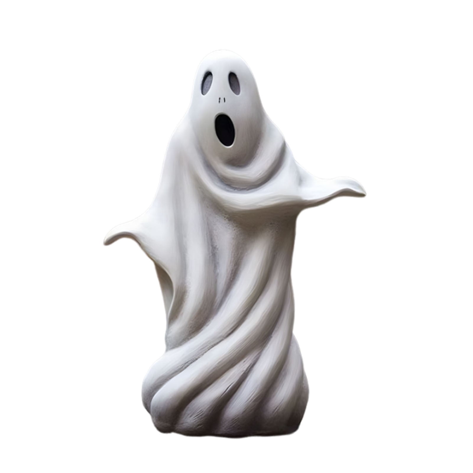 Mauxuk Halloween White Ghost Outdoor Statue, Cute Resin Garden Decor ...