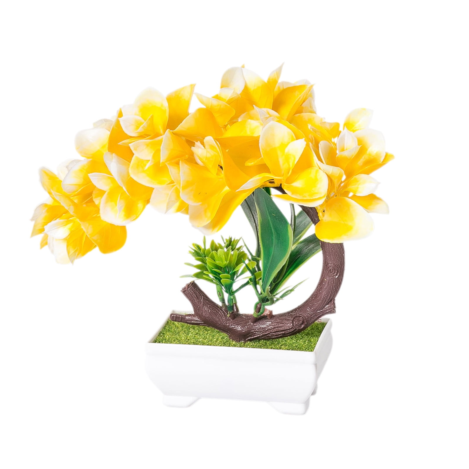 Mauxuk Luxury Artificial Flower Bouquet - Realistic Faux Potted Plant ...