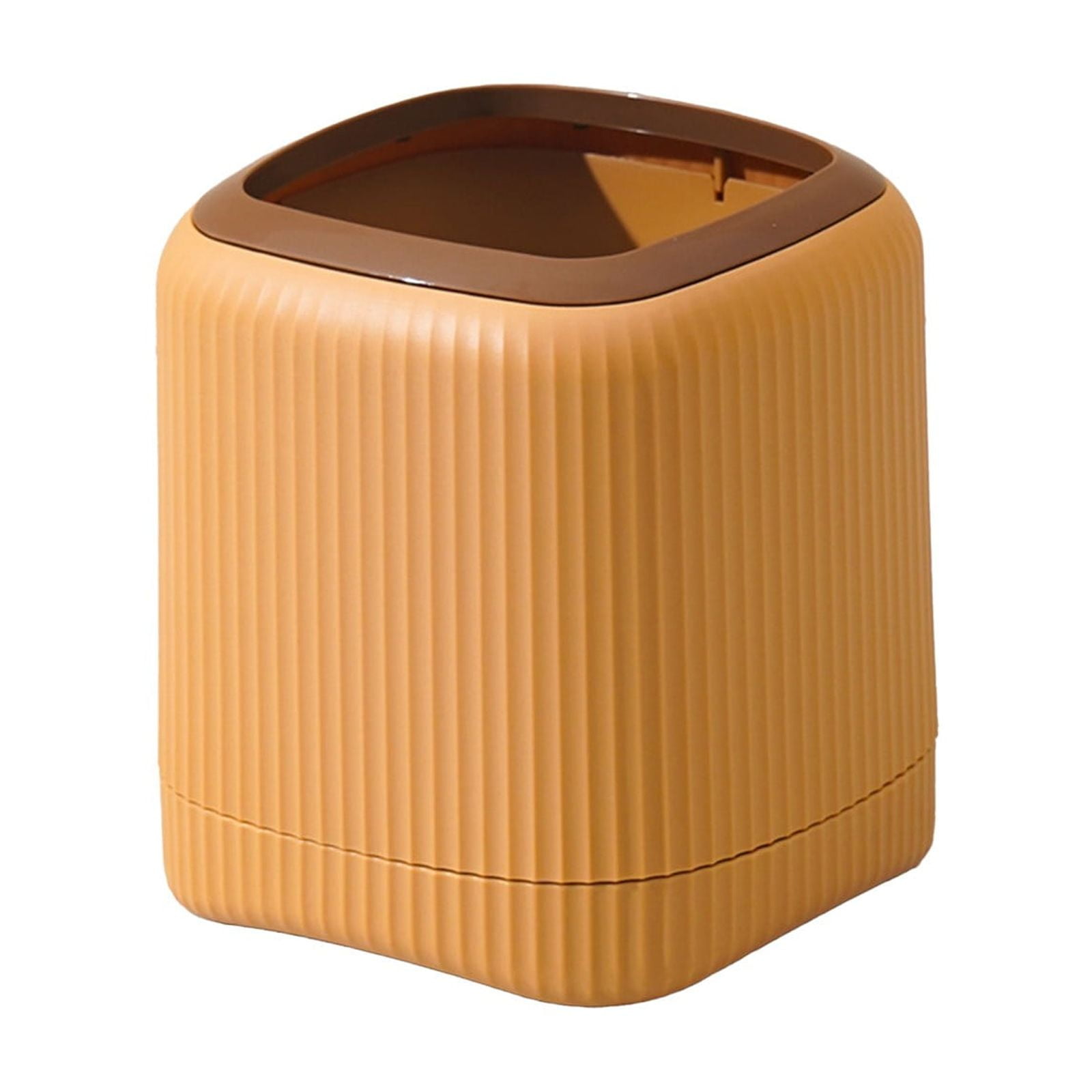 Mauxuk Mini Trash Can Small Plastic Trash Bin with Double-Layer Design ...