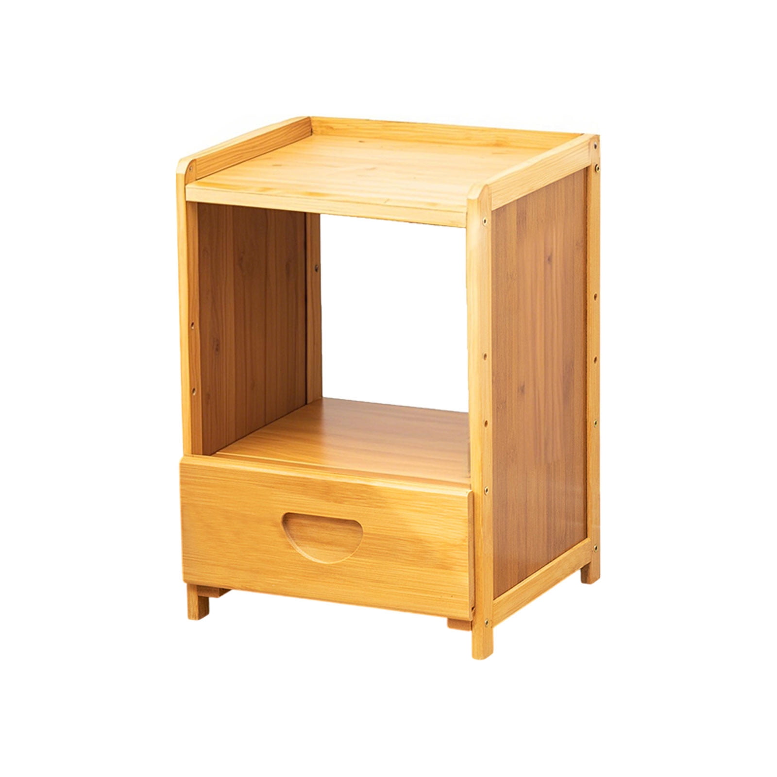 Mauxuk Narrow Nightstand with Storage, Small Bedside Cabinet Organizer ...