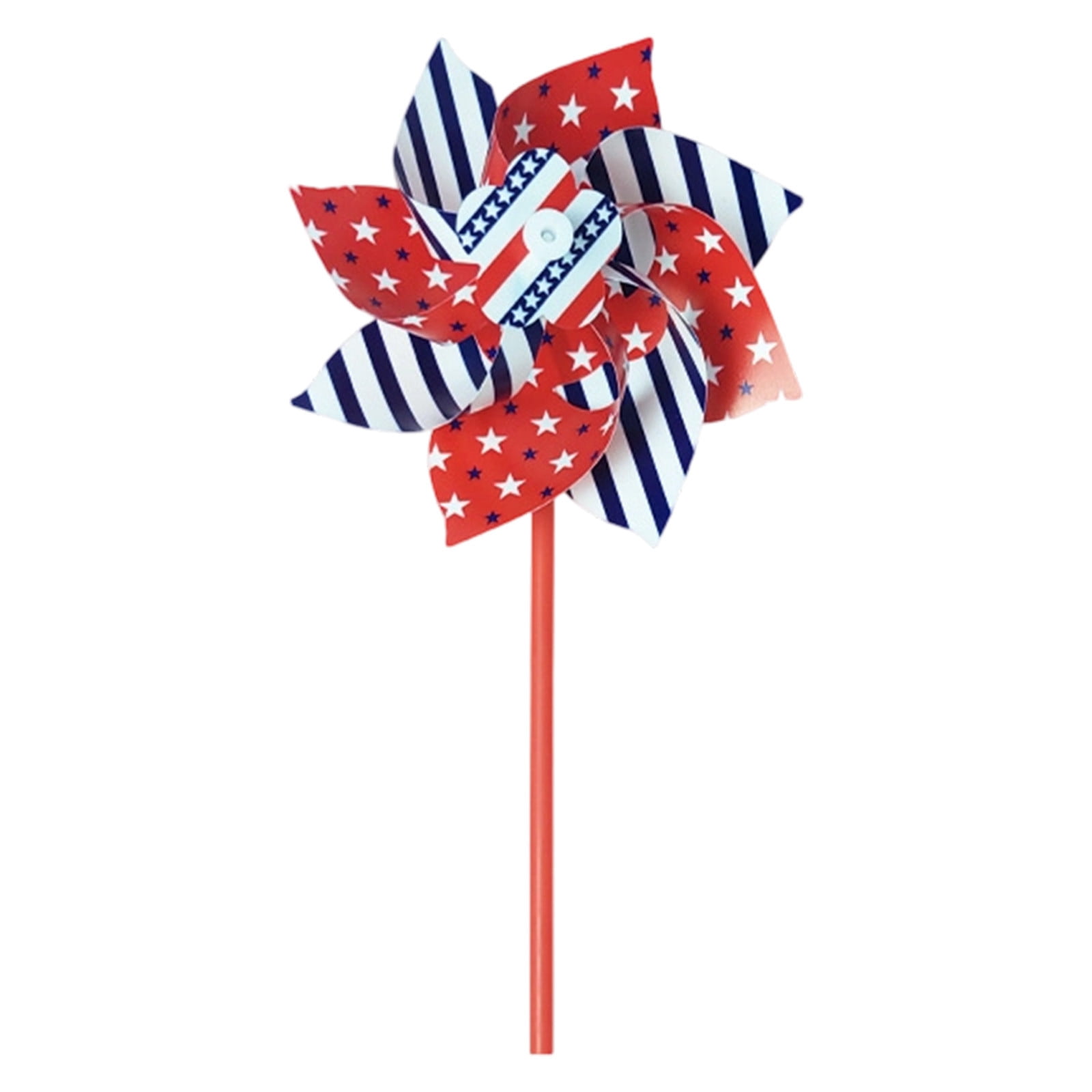 Mauxuk Patriotic Plastic Pinwheels for 4th of July - Red White Blue ...