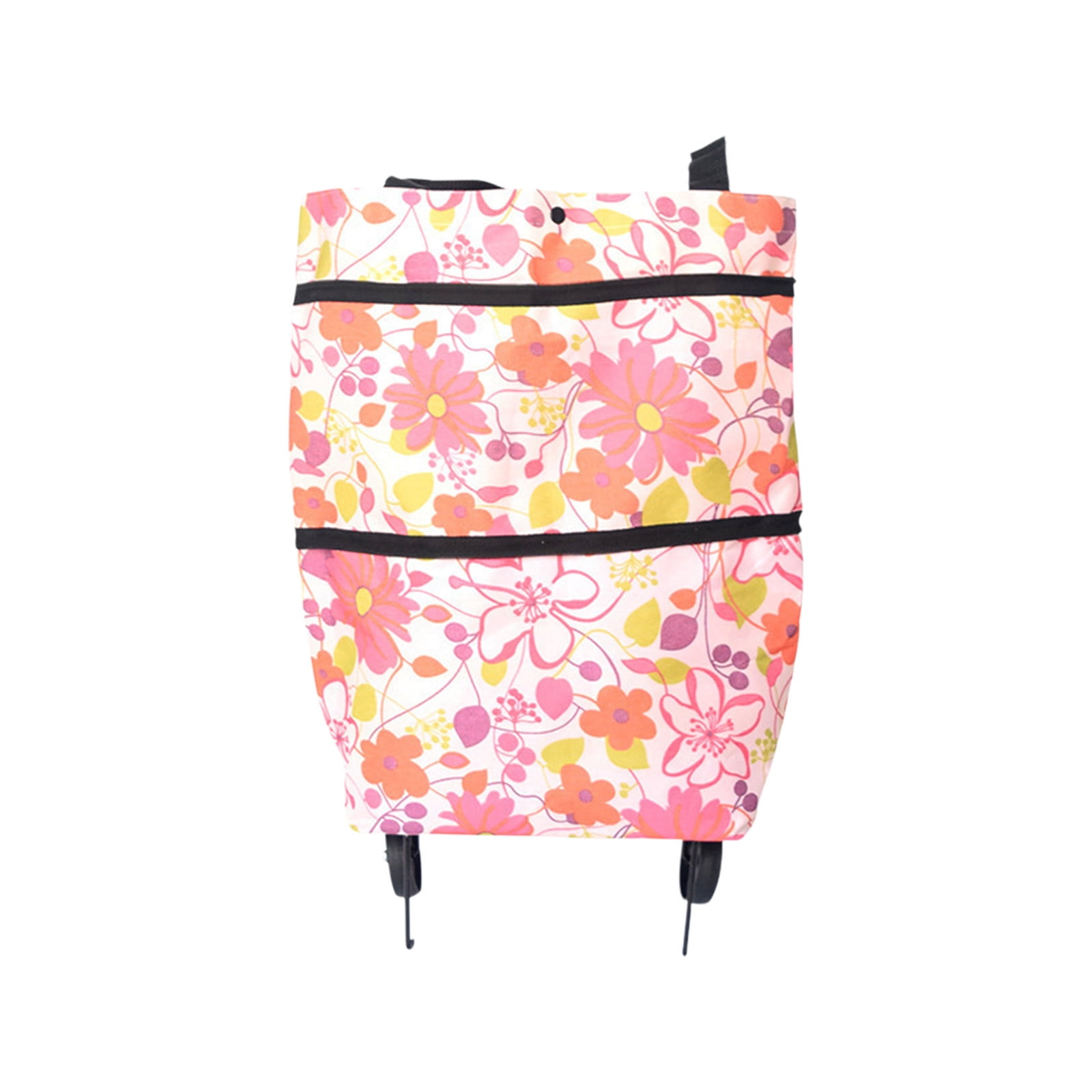 Mauxuk Portable Shopping Cart with Wheels - Foldable Grocery Trolley ...