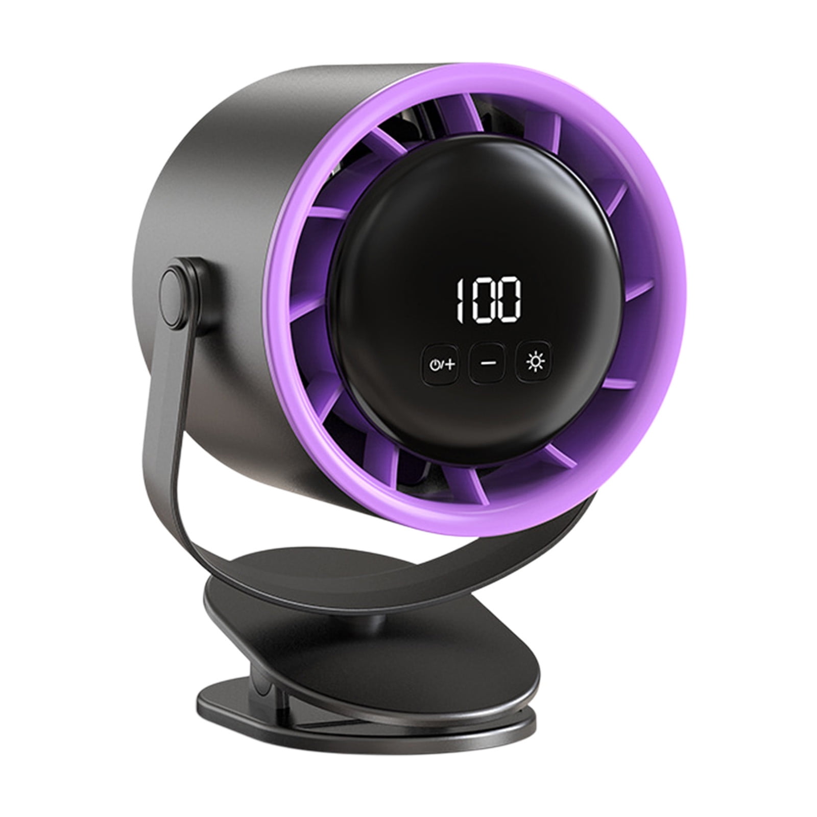 Mauxuk Rechargeable Desk Fan with Night Light - 6 Inch High Speed, 100 ...