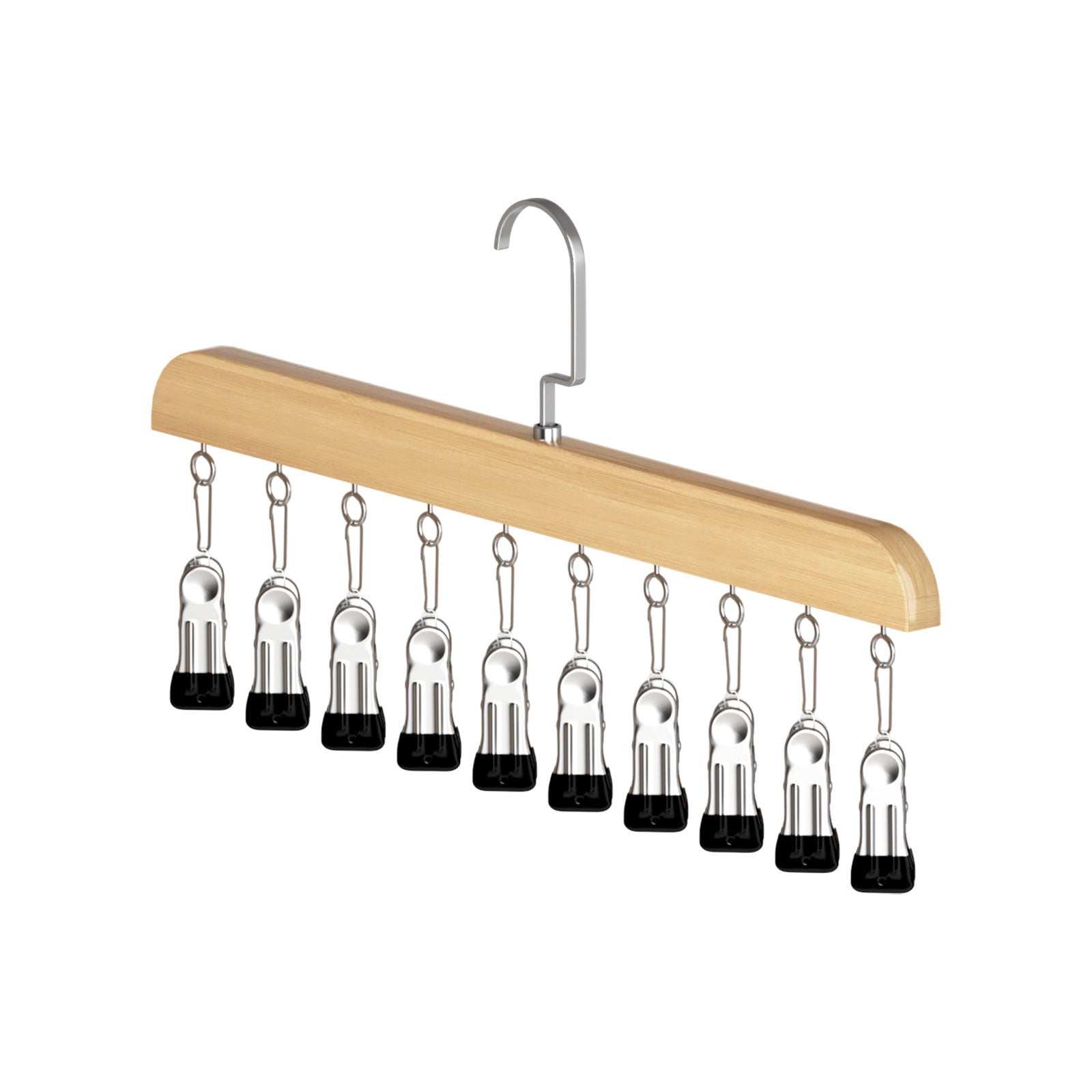 Mauxuk Solid Wood Hat Rack with Hooks - Heavy Duty Wall Mounted Drying ...