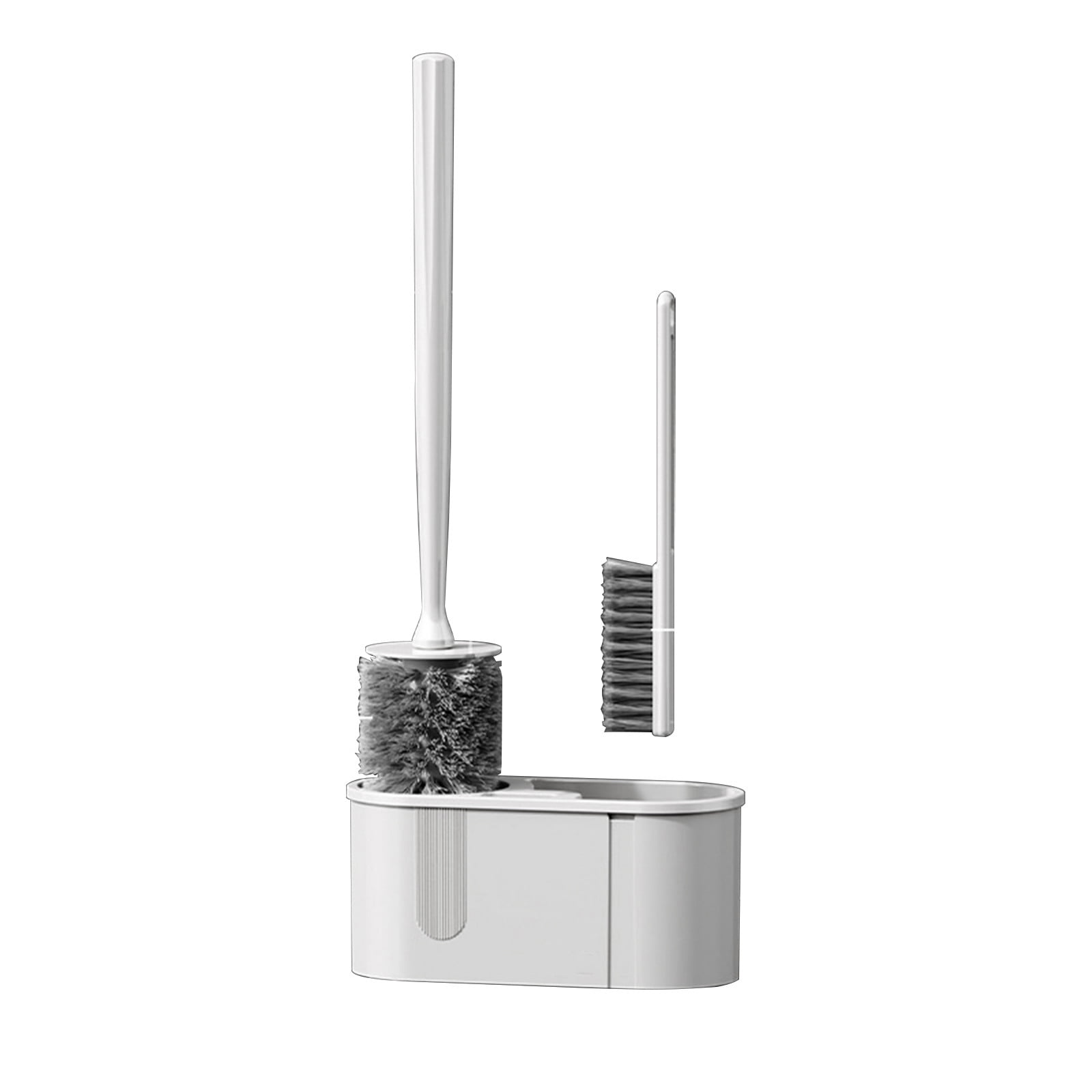 Mauxuk Toilet Bowl Brush Set with Stiff & Slit Brushes - All-Around ...
