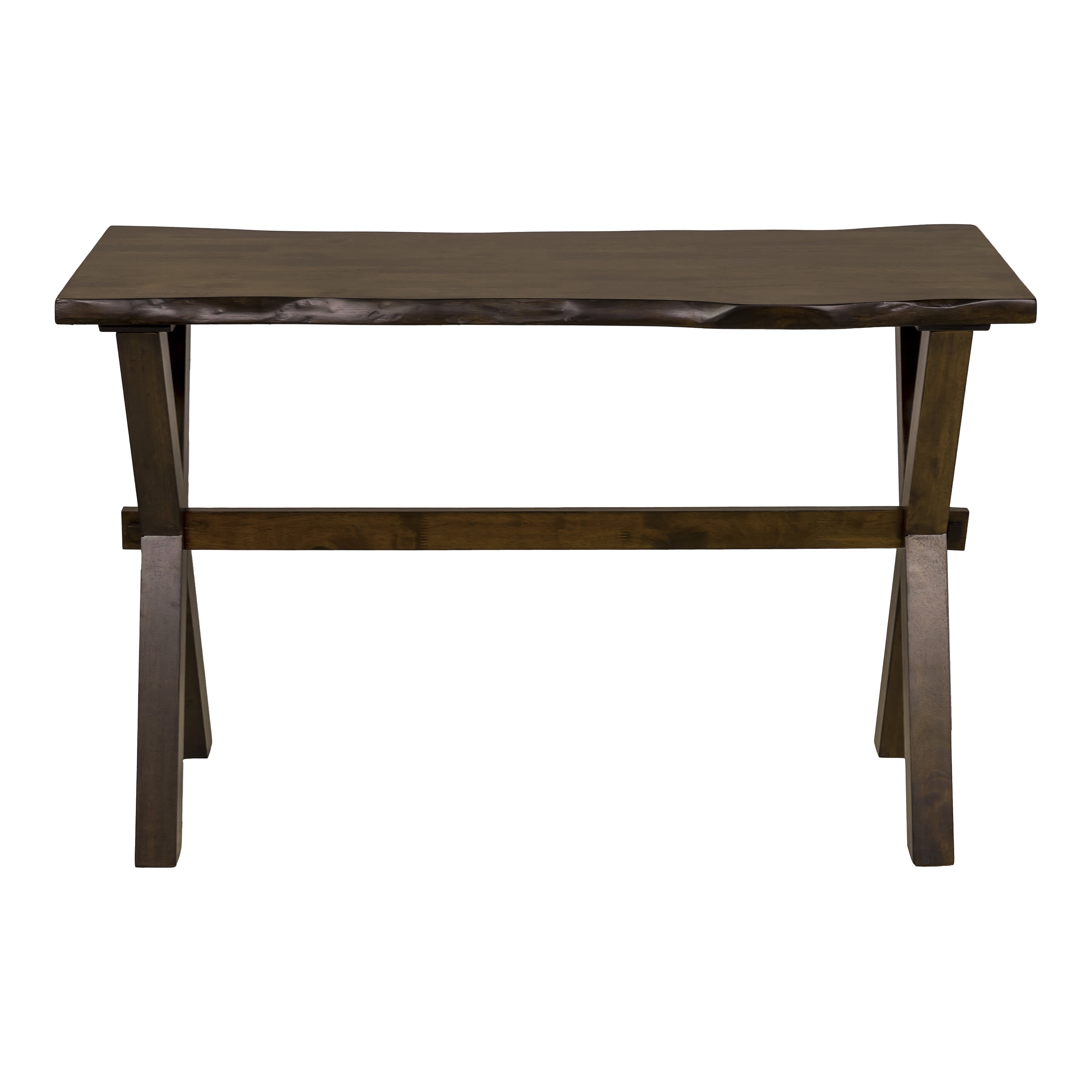 Mav Solid Wood Rectangle Console Table, Walnut - Walmart.com