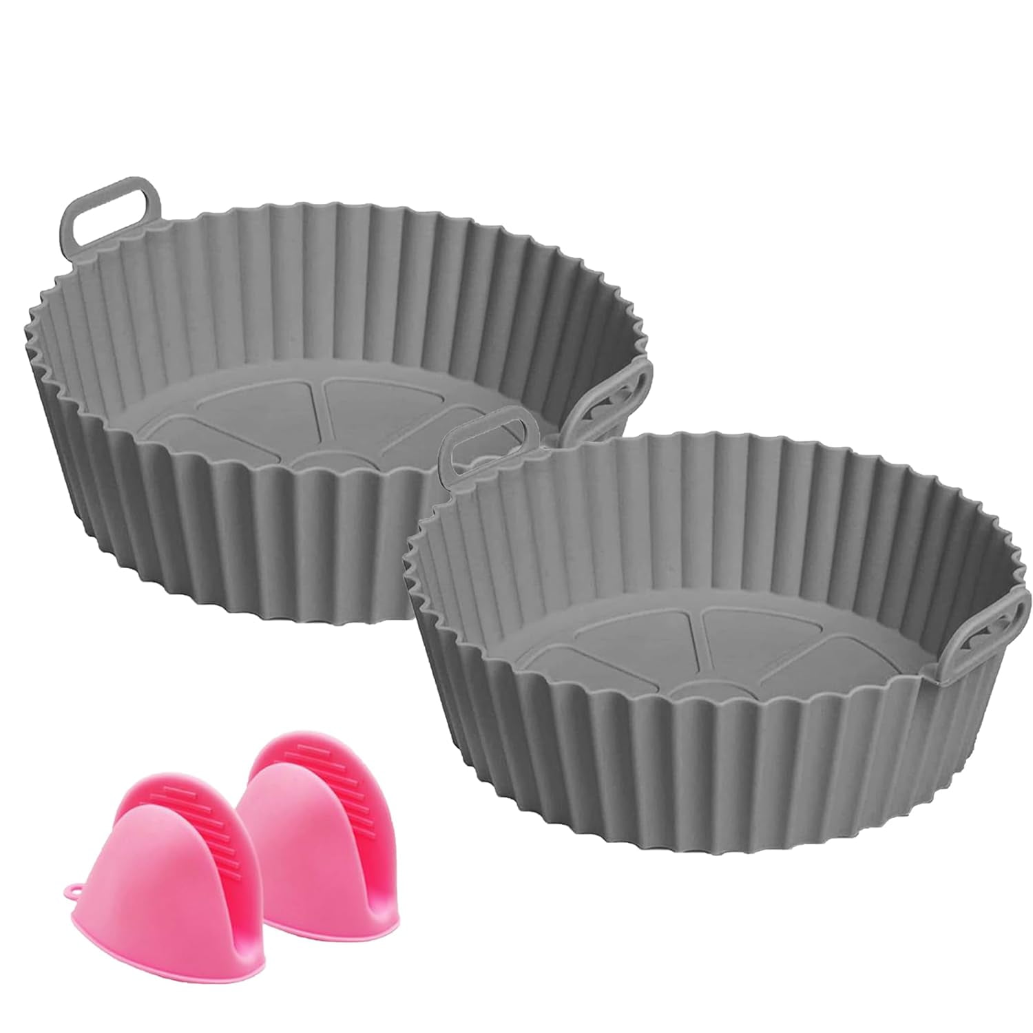 Mava Goods silicone air fryer basket liners reusable air fryer paper ...