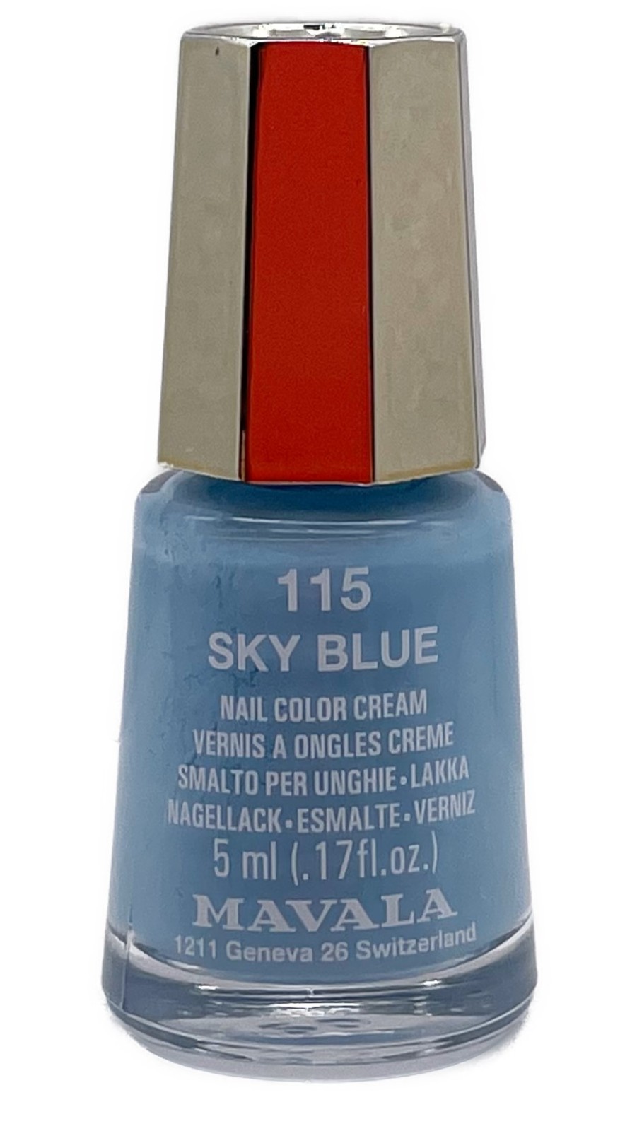 Mavala Mini Color Nail Color Cream 5ml Color - #115 Sky Blue - Walmart.com