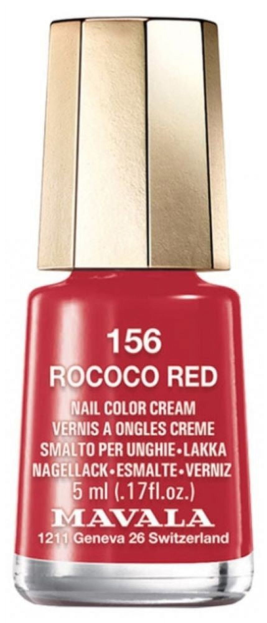 Mavala Mini Color Nail Color Cream 5ml - Color 156 Rococo Red - Walmart.com