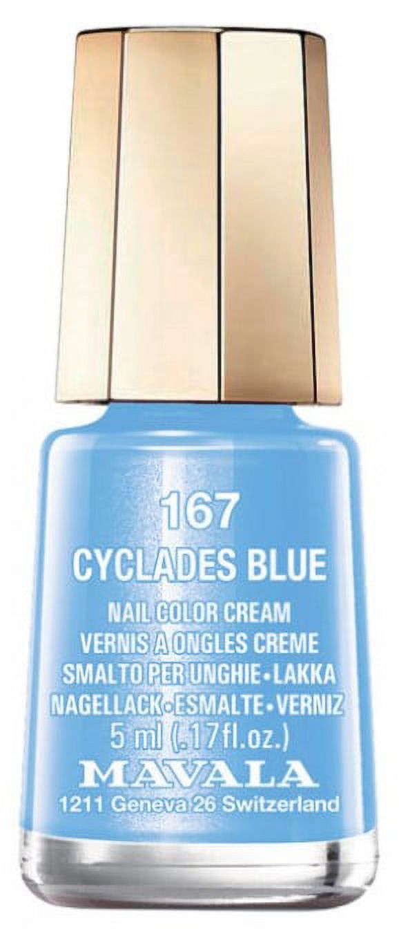 Mavala Mini Color Nail Color Cream 5ml Color - #167 Cyclades Blue ...