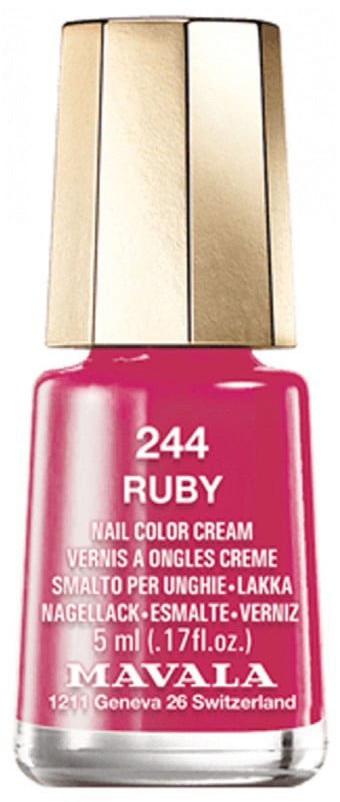 Mavala Mini Color Nail Color Cream 5ml Color - #244 Ruby - Walmart.com