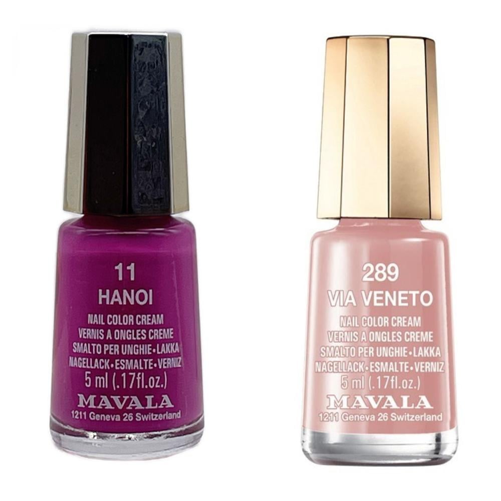 Mavala Mini Nail Polish 5ml - 11 Hanoi - 289 Via Veneto - Combi Pack ...