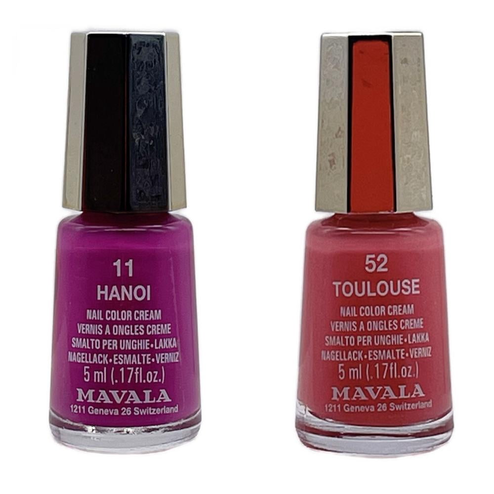 Mavala Mini Nail Polish 5ml - 11 Hanoi - 52 Toulouse - Combi Pack ...