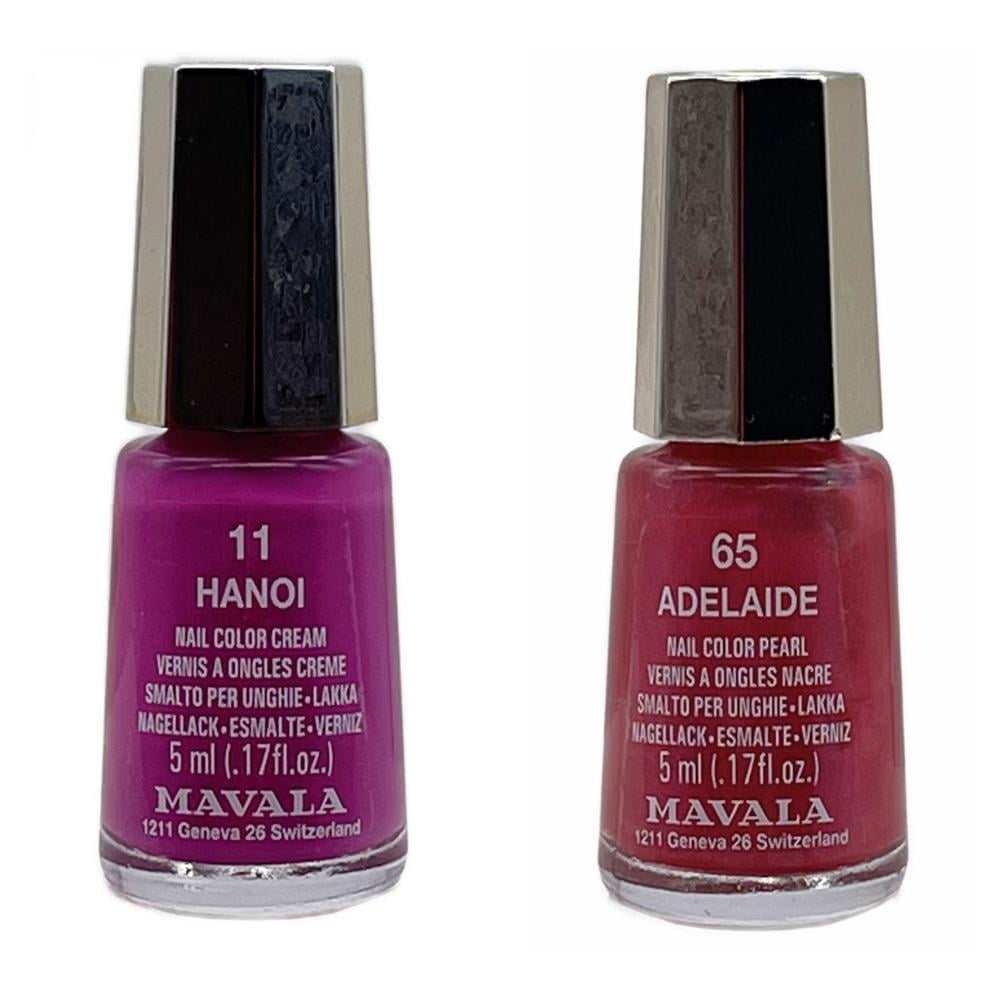 Mavala Mini Nail Polish 5ml - 11 Hanoi - 65 Adelaide - Combi Pack ...