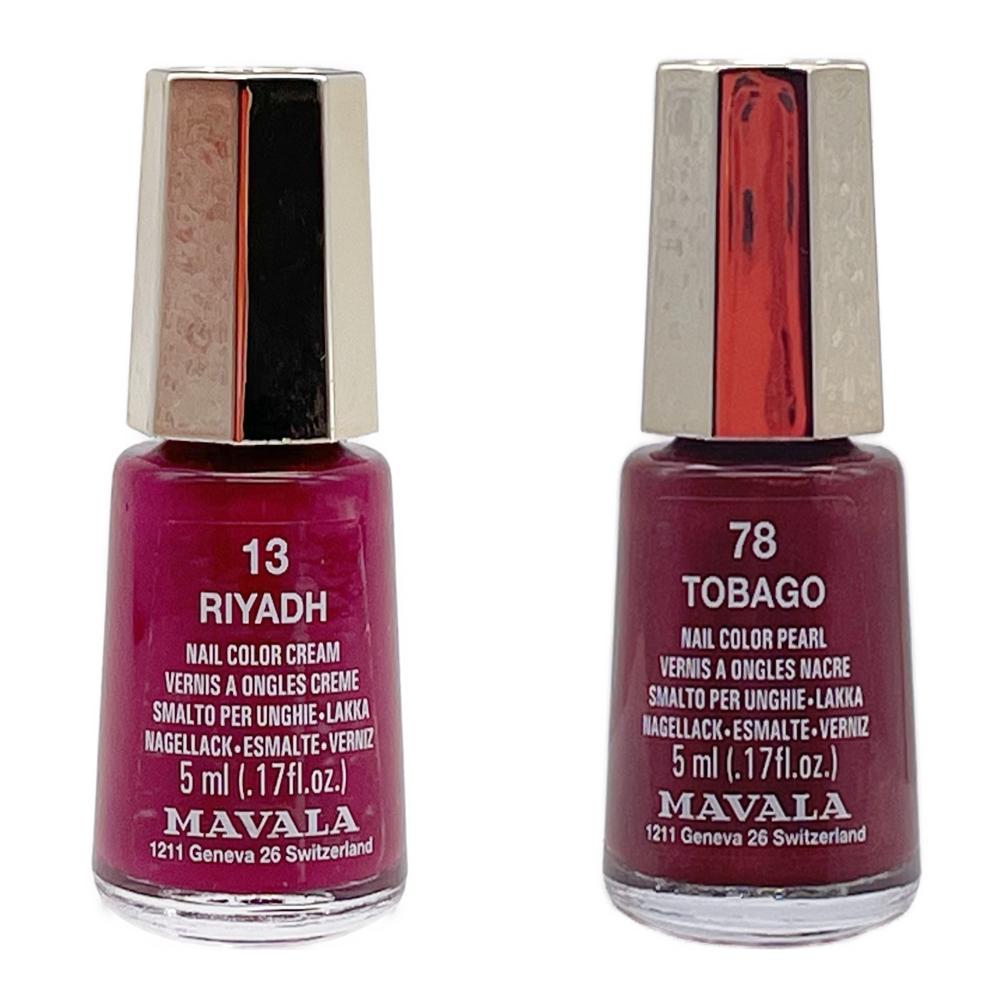 Mavala Mini Nail Polish 5ml - 13 Riyadh - 78 Tabago - Combi Pack ...