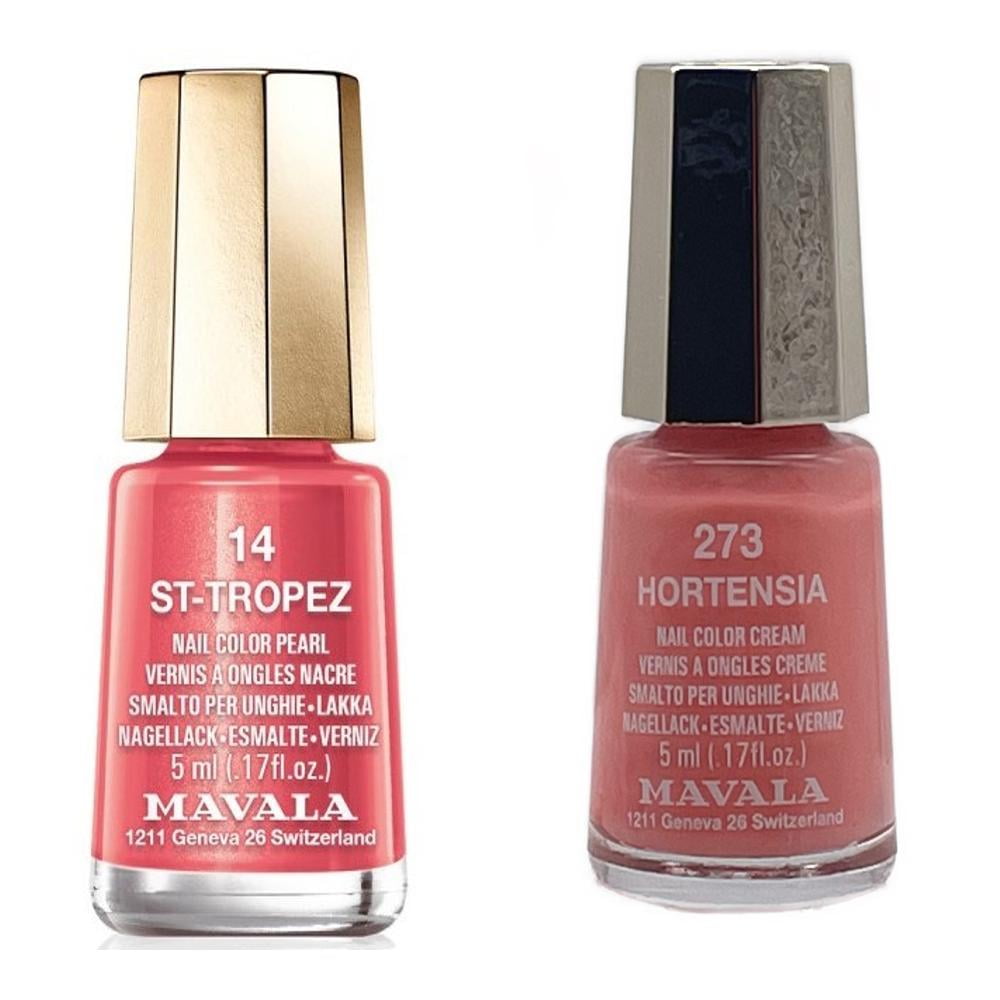 Mavala Mini Nail Polish 5ml - 14 ST Tropez - 273 Hortensia - Combi Pack ...