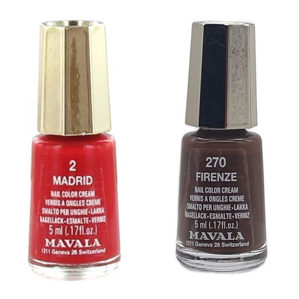 Mavala Mini Nail Polish 5ml - 2 Madrid - 270 Firenze - Combi Pack ...