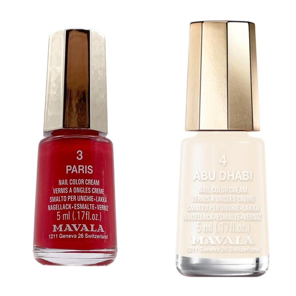 Mavala Mini Nail Polish 5ml - 4 Abu Dhabi - 3 Paris - Combi Pack ...