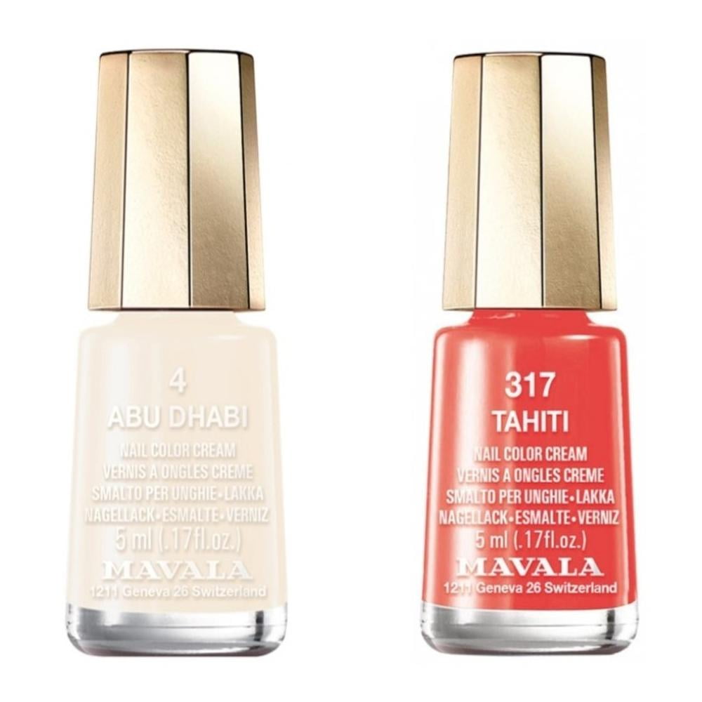 Mavala Mini Nail Polish 5ml - 4 Abu Dhabi - 317 Tahiti - Combi Pack ...