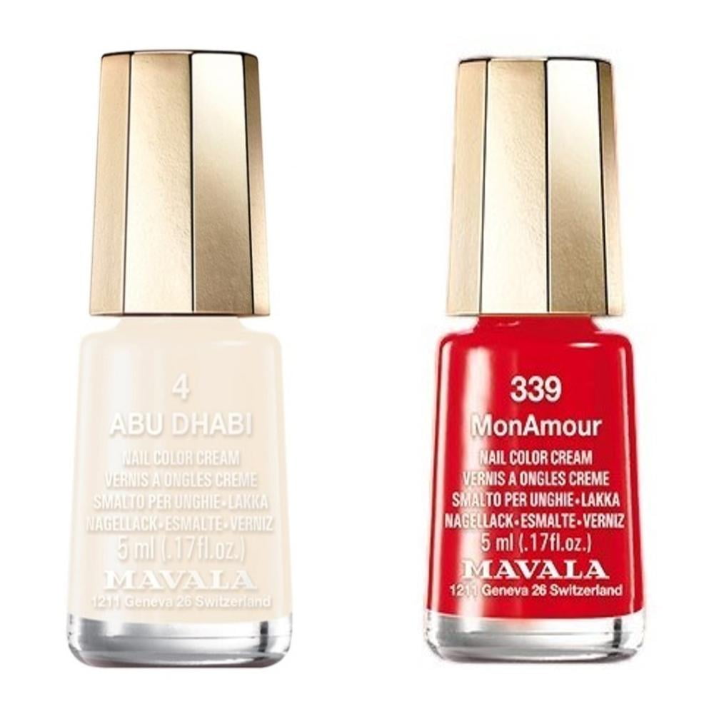 Mavala Mini Nail Polish 5ml - 4 Abu Dhabi - 339 MonAmour - Combi Pack ...