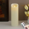 Mavandes Flameless LED Candles, 4x12 inch, Flickering Wick, Real Wax ...