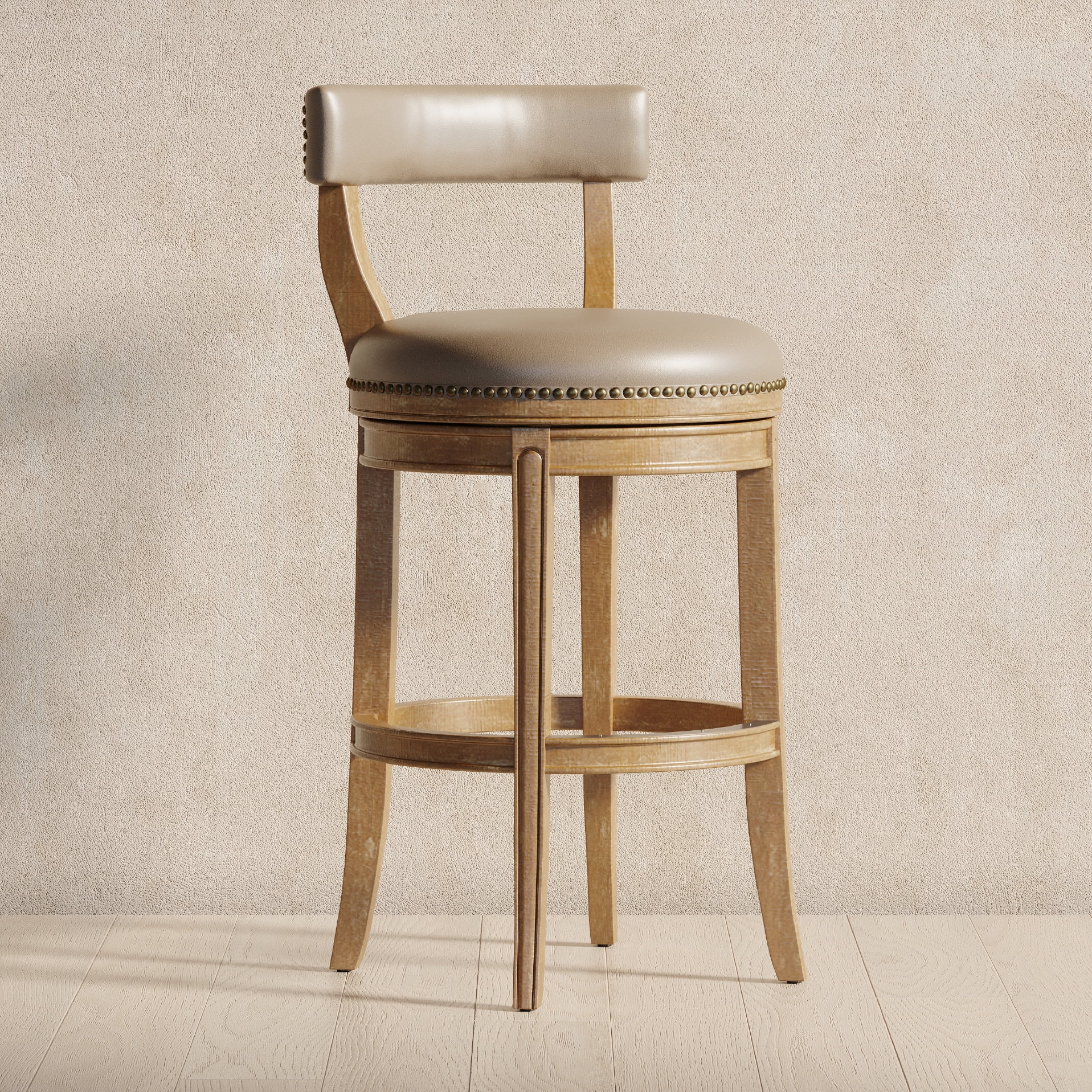 Free Shipping! Maven Lane Alexander Kitchen Bar Stool in Weathered Oak ...