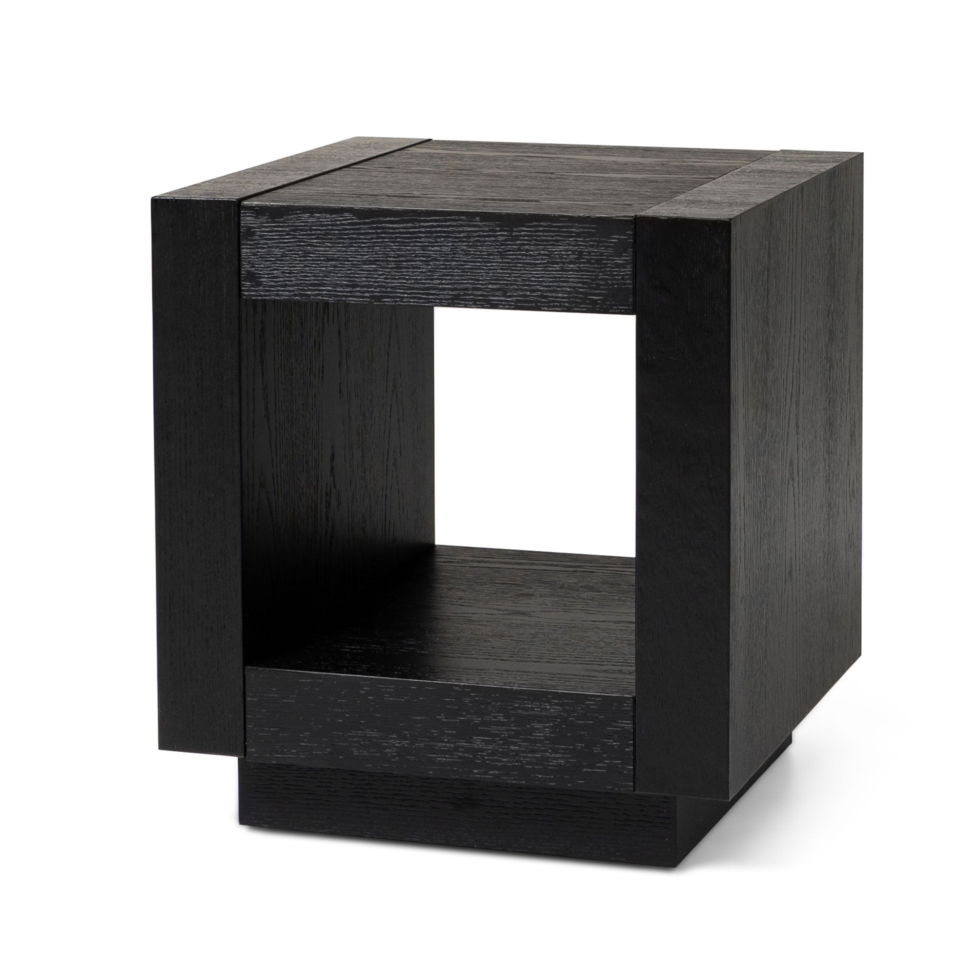 Maven Lane Artemis Contemporary Wooden Side Table in Refined Black ...