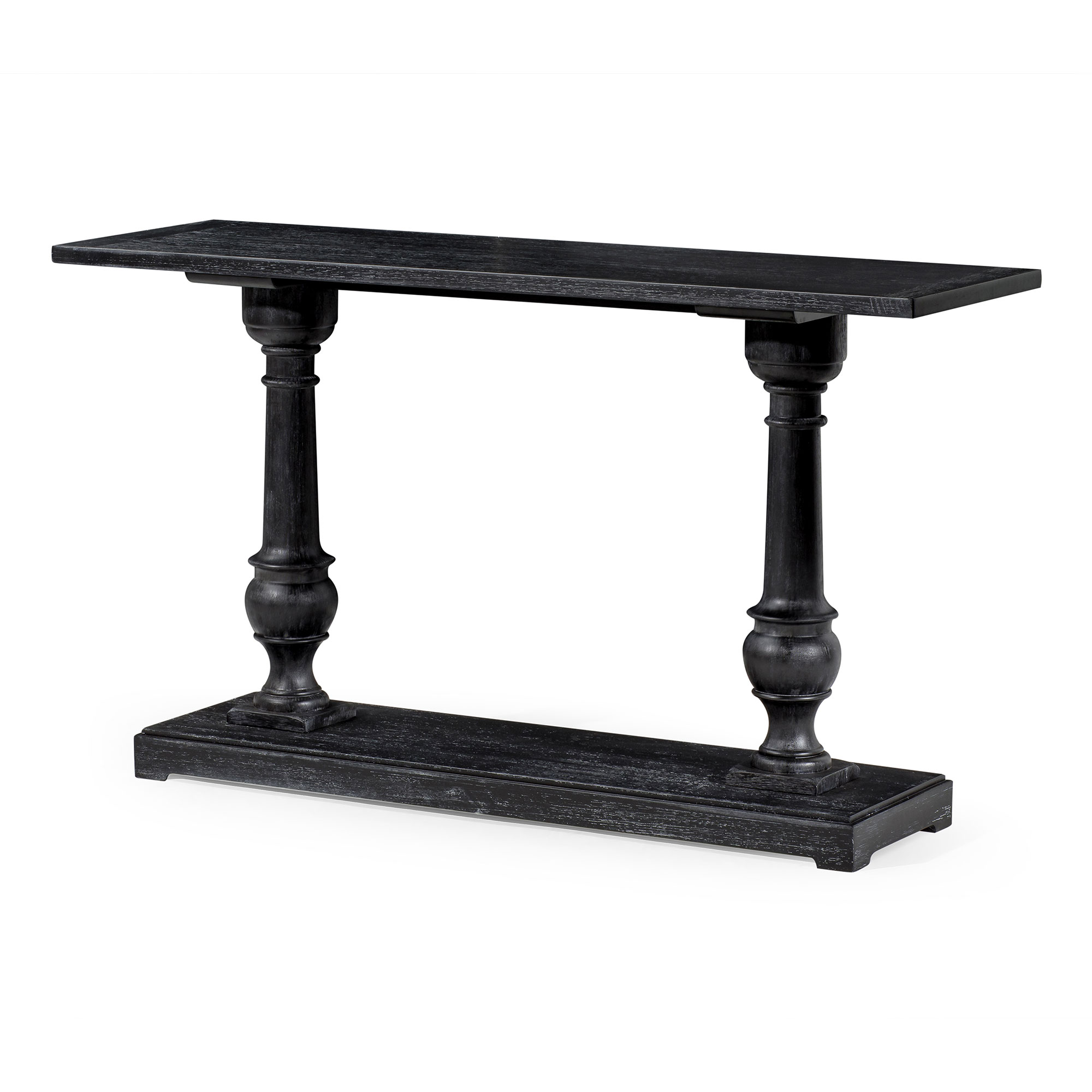 DecMode Black Traditional Wood Console Table, 31"W x 32"H - Walmart.com