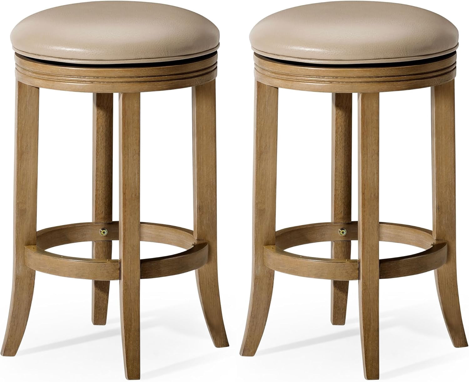 Maven Lane Eva 26 Inch Tall Counter Height Rotating Backless Barstool ...